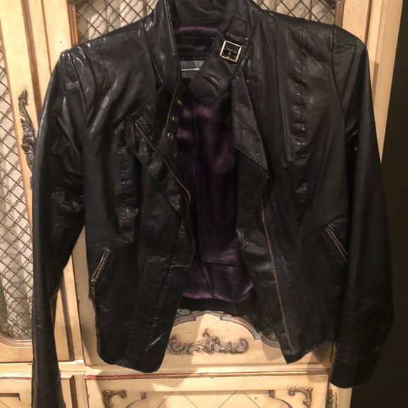Jackets & Coats | Mac Jacobs Leather Motto Biker Jacket | Poshmark